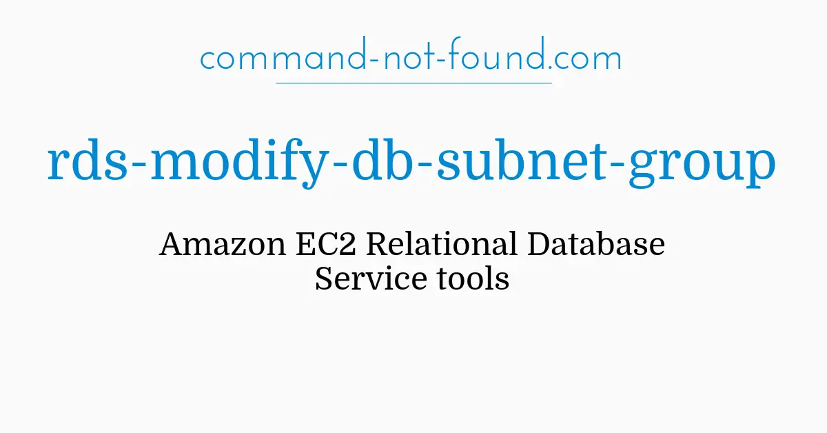 www.dockerfile.run – rds-modify-db-subnet-group www.dockerfile.run – rds-modify-db-subnet-group