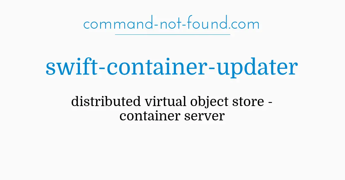 N Swift Container Updater